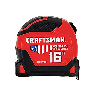 CRAFTSMAN Tape Measure, PROREACH, 16-Foot (CMHT37556S)