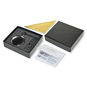 Brelsen Onyx Black Double Hunter Mechanical Pocket Watch