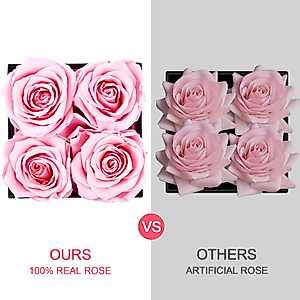 Impouo Flowers for Delivery Prime - Roses in a Box - Fresh Flowers - Forever Rose - Birthday Gifts for Women - Preserved Roses, Gifts for Mom/Girlfriend/Wife/Grandma