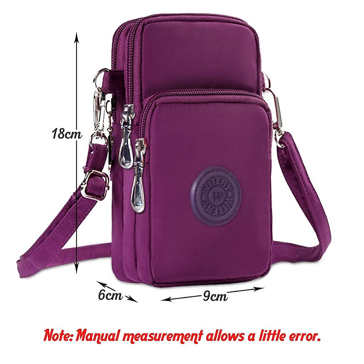 WITERY Women Mini Crossbody Bag Purse Wrist Cell Phone Bag Women’s Shoulder Handbag Multiple pocket Wallet for Ladies