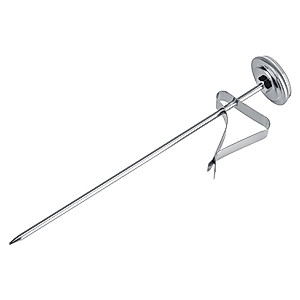 Milk Thermometer, Food Coffee Foam Frothing Temperature Stainless Steel Probe Clip Barista for Drinks Chocolate Liquid Water Candle Meat Cooking Turkey Grill Instant Read Probe Calibrable Large Dial