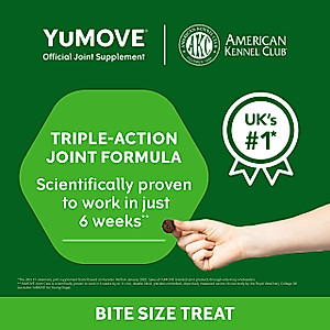 Dog Joint Supplement, Hip and Joint Supplement for Dogs with Glucosamine, Hyaluronic Acid, and Green Lipped Mussel and Omegas, Relief for Dog Hip and Joint Aches and Stiffness, by YuMOVE - 150 Bites