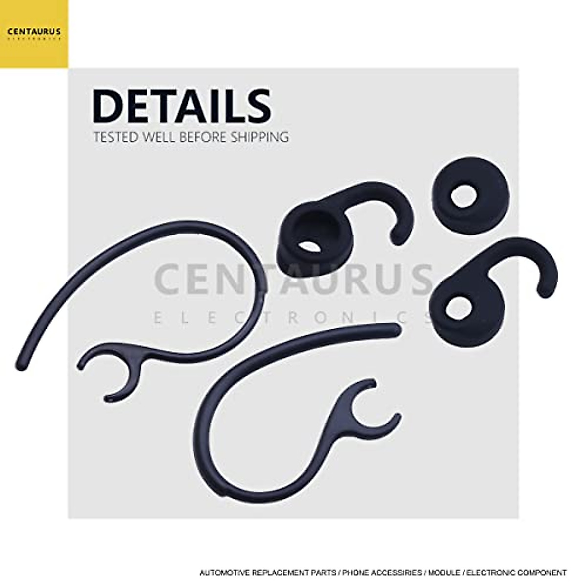 New 3pcs Gel Ear Bud Earbuds tip + 2pcs Ear Hook Loop earhooks Replacement for Jabra EASYCALL EASYGO Clear USA Cell Phones Parts