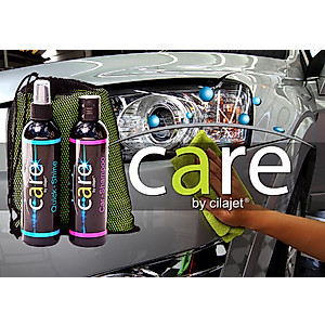 Cilajet Travel Kit (Car-Shampoo 8-oz. & Quick-Shine 8-oz. & two microfiber towels)