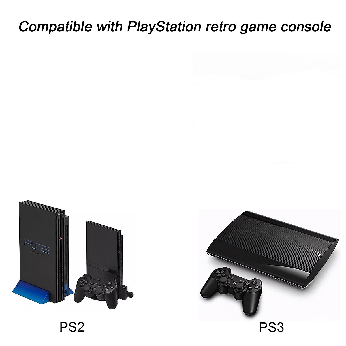 PS2 to HDMI Converter (with Ypbpr HD Signal 100% Enhance Video Quality) Compatible with PS 2/ PS 3 Convert PS2 to HDMI Signal of Modern HDTV/Monitor/Projector