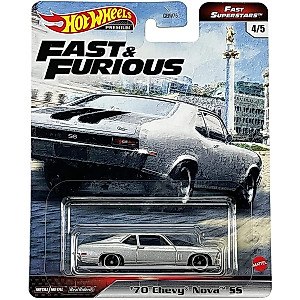 Hot Wheels Fast & Furious Collection of 1:64 Scale Vehicles from The Fast Film Franchise, Modern & Classic Cars, Great Gift for Collectors & Fans of The Movies