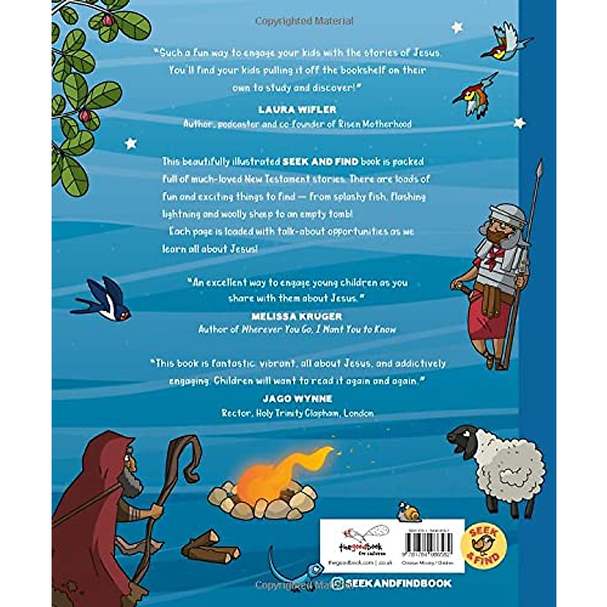 Seek and Find: New Testament Bible Stories: With Over 450 Things to Find and Count! (Fun interactive Christian book to gift kids ages 2-4)