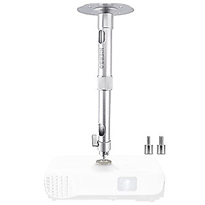 NIERBO Universal Projector Wall Ceiling Mount Hanger 360°Rotatable Head with Extendable Length 11.8 Inch to 19.7 Inch / 11 lbs Load Mounting Bracket