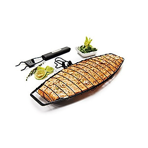GrillPro 21015 Detachable Handle Fish Basket