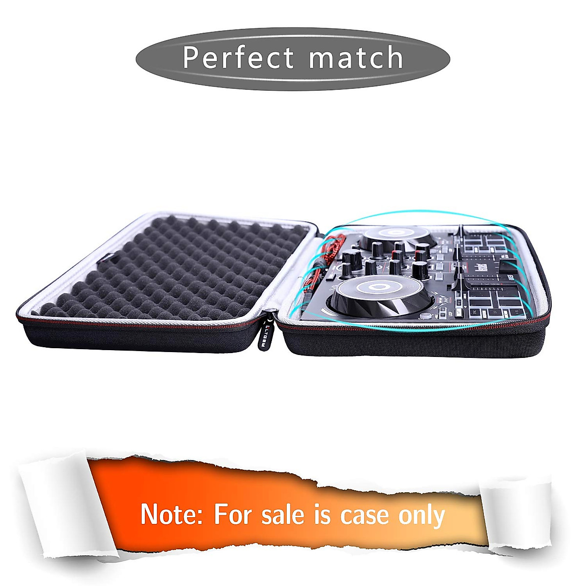 LTGEM DJ Controller Case for Hercules DJControl Inpulse 200 - Hard Storage Travel Protective Carrying Bag