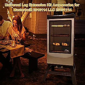 Electric Smoker Stand for Masterbuilt 30" and 40" Electric Digital Electric Smokers, MB20101114 Universal Leg Extension Kit Accessories for Masterbuilt 30inch/40Inch, Black