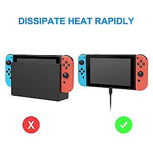 FYOUNG Extender Cable Replacement for Nintendo Switch/Switch OLED Dock, Support 10 Gbps Data Transfer Rate - 3.28 feet