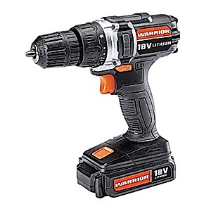Warrior 18v Cordless 3/8 In. Drill/Driver Kit, Clear