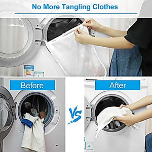 GOGOODA Set of 5 Mesh Laundry Bags,3 Medium Fine Mesh Laundry Bags and 2 Large Delicates Wash Bags