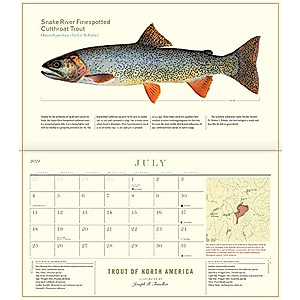 Trout of North America Wall Calendar 2021