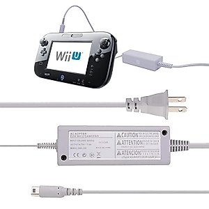 Wii-U Gamepad Charger Cord, TFSeven AC Power Adapter Charger Wiiu Charging Cable Power Supply Cord for Nintendo Wii U Gamepad Remote Controller