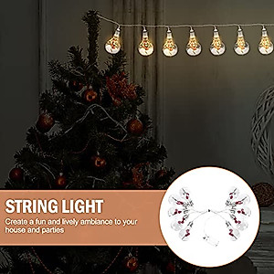 ibasenice LED String Lamp Lightbulb String Light Festival Fairy Light Holiday Party Hanging Light Decoration for Home Garden Yard Lawn