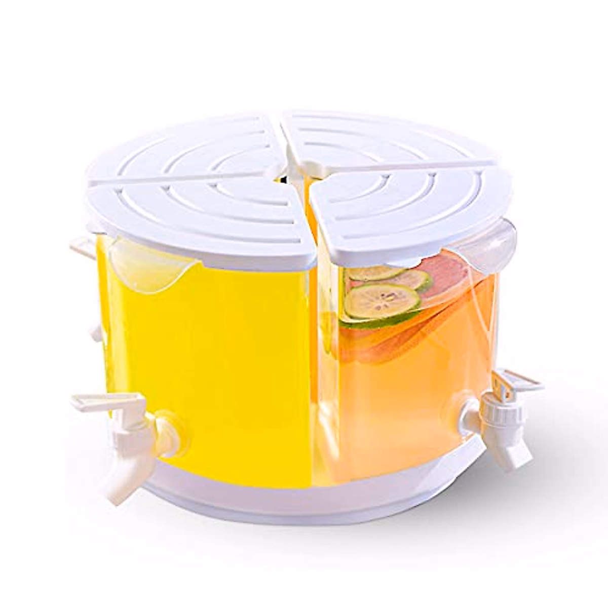 1.45 Gallons Beverage Dispenser with Spigot, Rotate 360° Removable Plastic Juice Dispenser, with Dust-Proof Lid & Large Capacity Removable Stand