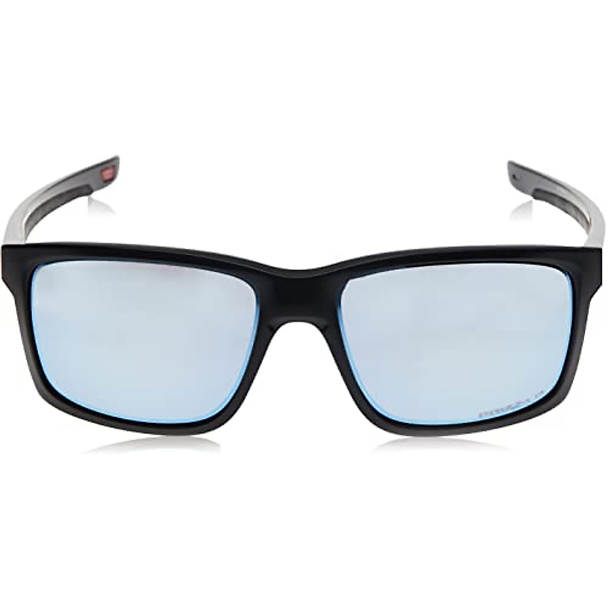 Oakley Men's OO9264 Mainlink Rectangular Sunglasses, Polished Black/Prizm Deep Water Polarized, 61 mm