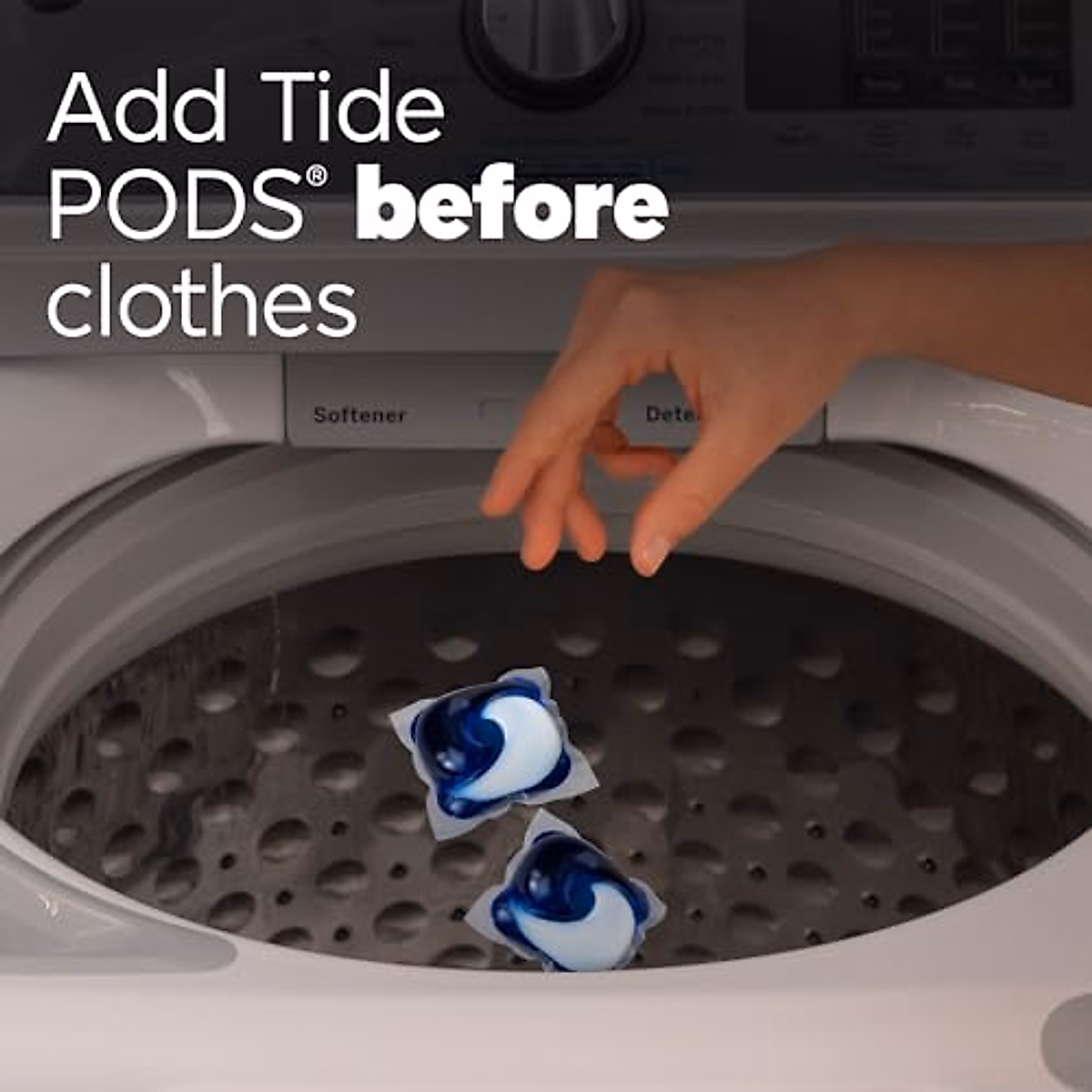 Tide PODS laundry detergent pacs, 3-in-1 Stain Remover, Odor Fighter, Color Protector, 112 Count, HE compatible, Spring Meadow Scent