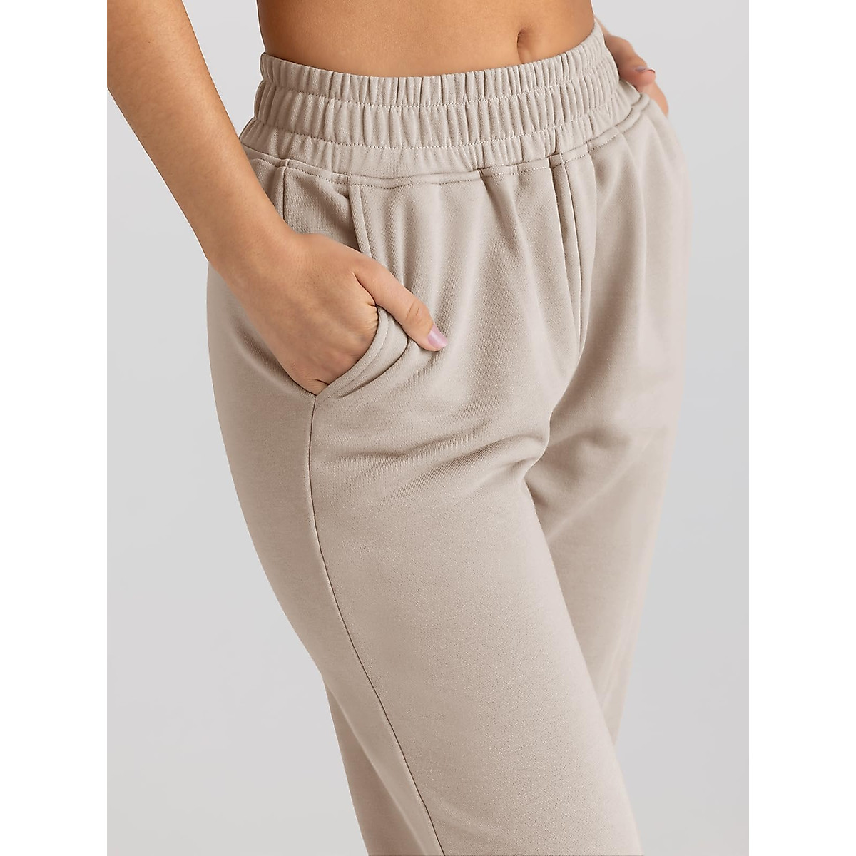 AUTOMET Womens Baggy Sweatpants Trendy Y2k Joggers Pants Lounge Winter Clothes Outfits Fashion Khaki