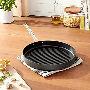 Cuisinart 630-30 Chef's Classic Nonstick Hard-Anodized 12-Inch Round Grill Pan,Black