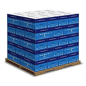 Hammermill Printer Paper, Great White 30% Recycled Paper, 8.5 x 11 - 1 Pallet, 40 Cases (200,000 Sheets) - 92 Bright, Made in the USA, 086700PLT