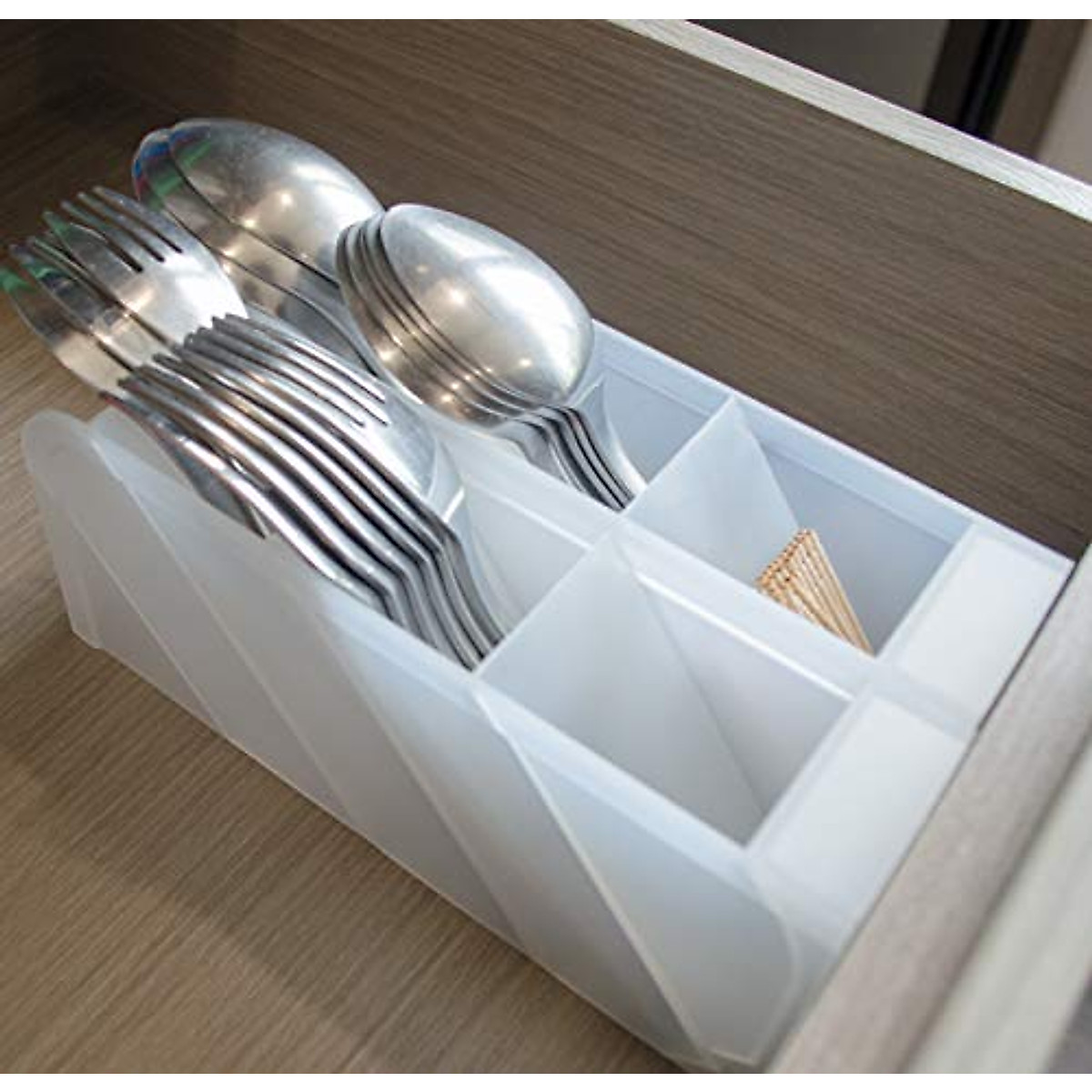 STYLIO Office Desk Organizer. Pen & Pencil Holder. Markers, Stationery Caddies Essential for Office/ Teacher Supplies. Translucent Black & White Caddy Organizer Racks (Set Of 4). Perfect for Desktops