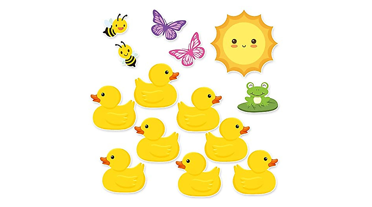 59Pcs Duck Bulletin Board Cutouts Quack Welcome Back To School Duck ...