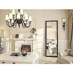 Black Metal Framed Bathroom Mirror: 65 x 22 Inch Bathroom Vanity Mirror for Over Sink - Modern Farmhouse Rectangular Wall Mirror Hangs Horizontal or Vertical Shatterproof