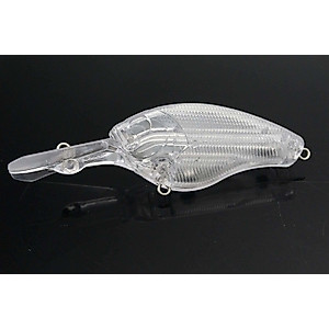 10PCS Unpainted Lure Blanks 10.10g 9.2cm with 6mm Free Fishing Eye Crankbait Baits Simulation Blank Body Clear Hard Baits Trout Salmon Minnow Lure Popper Lures Topwater Freshwater 203