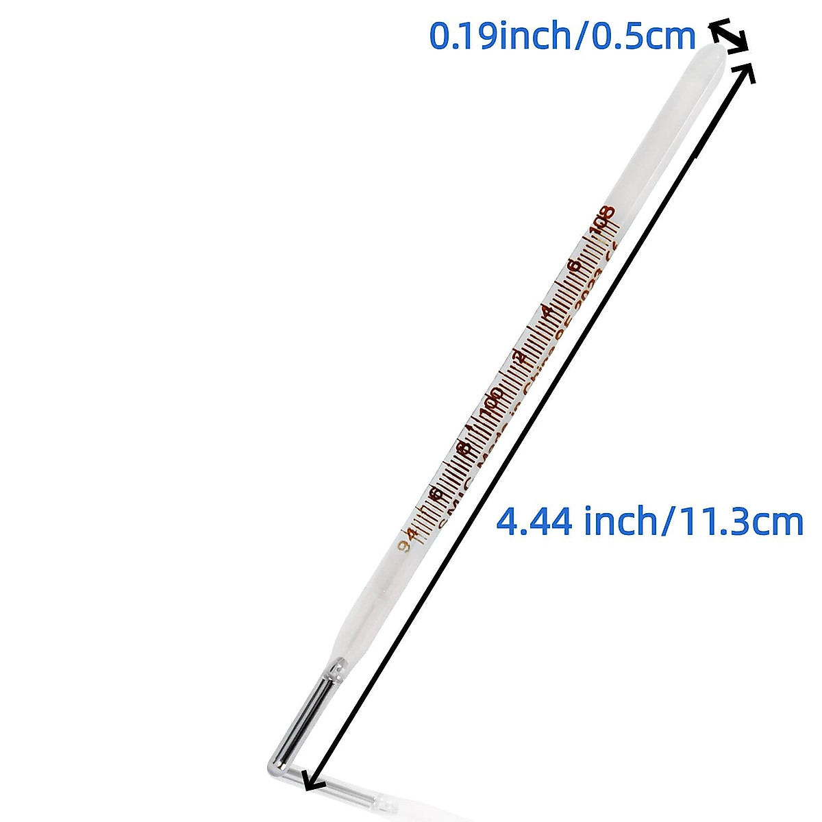 ℉ Oral Thermometer for Adults and Kids 2PCS - Glass Thermometer for Rectal Temperature - Accurate Easy Reading by HARIKA LIFE