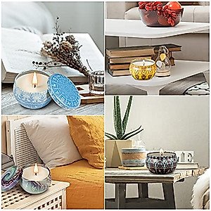 Scented Candles Gifts Set, 12 Constellations Jar Candles Set for Valentines Day Gifts, Candles for Home Scented with Portable Travel Tin, Candles Gifts for Women, Mother's Day, Birthday