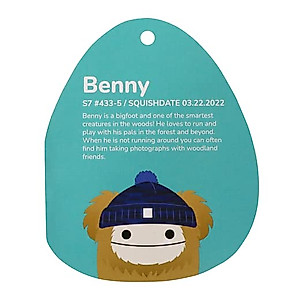 Squishmallows Benny The Yeti (7.5 in)