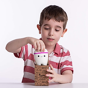 Nutty Toys Super Slow Rising Jumbo Squishy Tooth - Soft & Scented Stress Relief Present, Top Valentine's Day & Easter Gift Idea for Kids, Teens, Boys, Girls, Adults, Best Dental & Dentist Gifts 2025