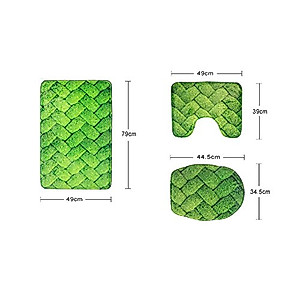 PZZ BEACH Abstract Rainbow Colorful Purple Tie Dye Pattern, 3 Pcs Bathroom Rugs Set, Absorbent Non Slip Bath Rugs+ Contour Mat+ Lid Cover