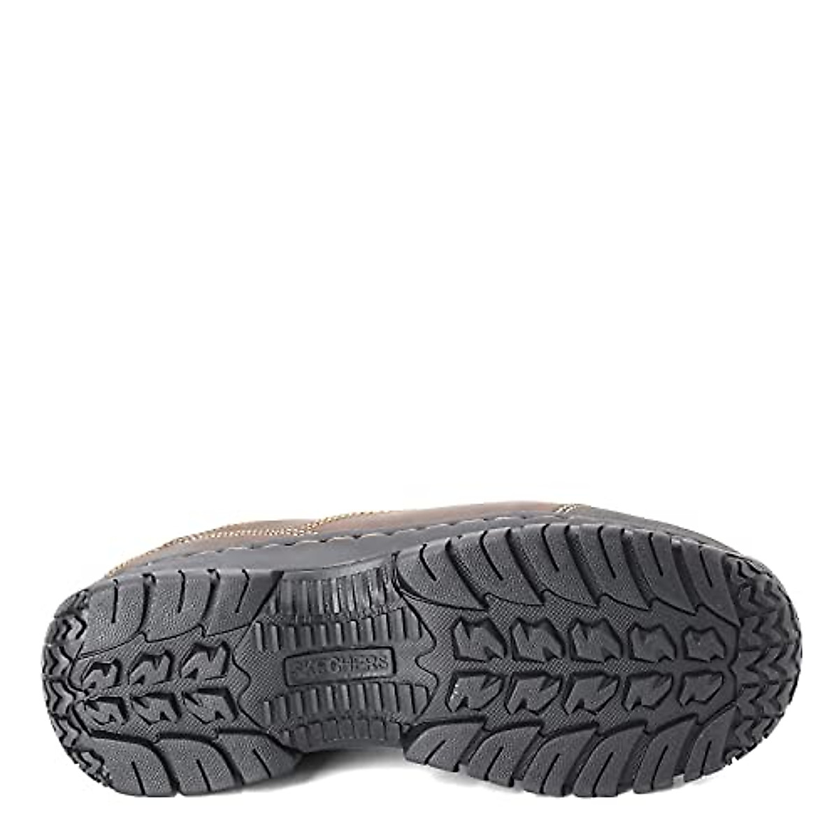 Skechers for Work Men's Hartan Slip-On Shoe, Dark Brown, 12 M US