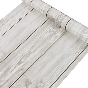 Walldecor1 Wood Grain Contact Paper Self Adhesive Peel and Stick Film for Cabinets Shelves Drawers Faux Maple Wood Textured Shelf Paper Sticker Covering 16 x 78.7 Inches