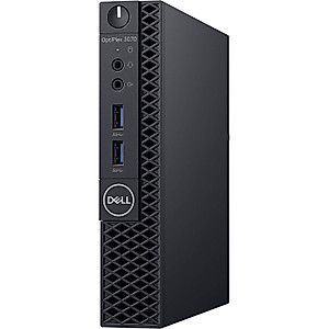 Dell OptiPlex 3070 Micro PC Desktop with Intel Core i5-9500T, 8GB DDR4, 256GB NVMe SSD, 2 x 24 Inch Monitors, Wireless Keyboard and Mouse, Gel Mouse Pad, and Windows 10 Pro (Renewed)