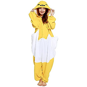 SAZAC Gudetama Sanrio Kigurumi - Onesie Jumpsuit Halloween Costume