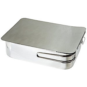 ExcelSteel Stainless Steel Stovetop Smoker, 14 1/2" X 10 1/2" X 4", Silver