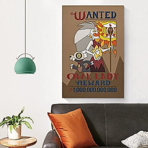 KOIokexo The Owl House Wanted Canvas Art Poster and Canvas Wall Art Living Room Posters Bedroom Painting, Wall Art Picture Print Modern Family Bedroom Decor Posters 16x24inch(40x60cm)