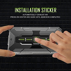 MUAAZ Tempered Glass Screen Protector For Apple iPhone 14 Plus & 13 Pro Max, 2 Pack With 1 Camera Lens Cover, smart film, surface shield, HD Clear, 9H Hardness, Bubble Free, Easy Installation frame