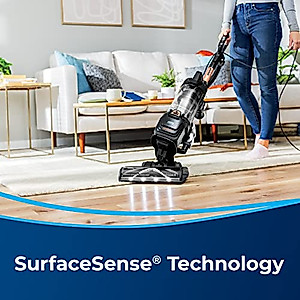 BISSELL SurfaceSense Allergen Lift-Off Pet Upright Vacuum, with Tangle-Free Multi-Surface Brush Roll, LED Headlights, & Lift-Off Technology