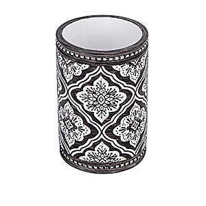 KRALIX Bathroom Set 4 Pieces, Bathroom Accessory Set Includes Toothbrush Holder, Rinse Cup, Soap Dish, Hand Sanitizer Bottle, Bathroom Accessories Set (Brown) (Brown)