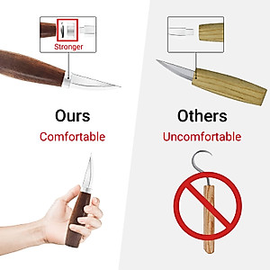 Wood Whittling Kit with Basswood Wood Blocks Gifts Set for Adults and Kids Beginners, Wood Carving Kit Set Includes 3pcs Wood Carving Knife & 8pcs Blocks & Gloves for Widdling Kit