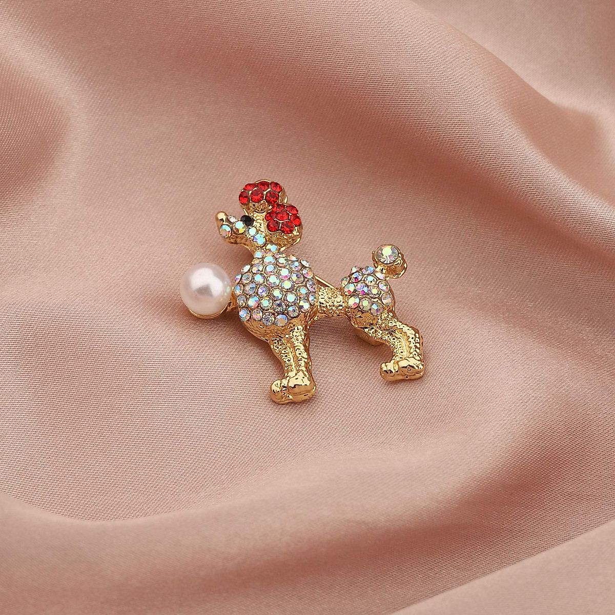 CHOORO Sigma Gamma Rho Sorority Brooch 1922 Sorority Mini Poodle Brooch Paraphernalia Gift Greek Sorority Necklace Bracelet Brooch (SGR-Mini poodle brooch)