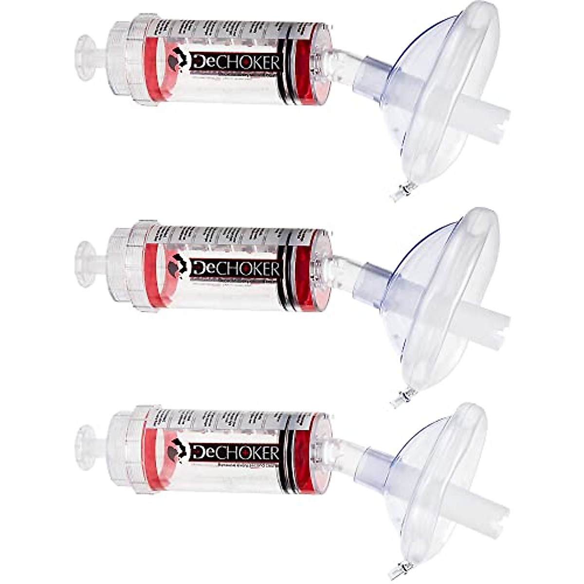 DeCHOKER Choking Rescue Anti-Choking Device for Qty 2 Adult (Ages 12+ Years) and Qty 1 Children (Ages 3-12 Years), Pack of 3, First Aid Choking Rescue