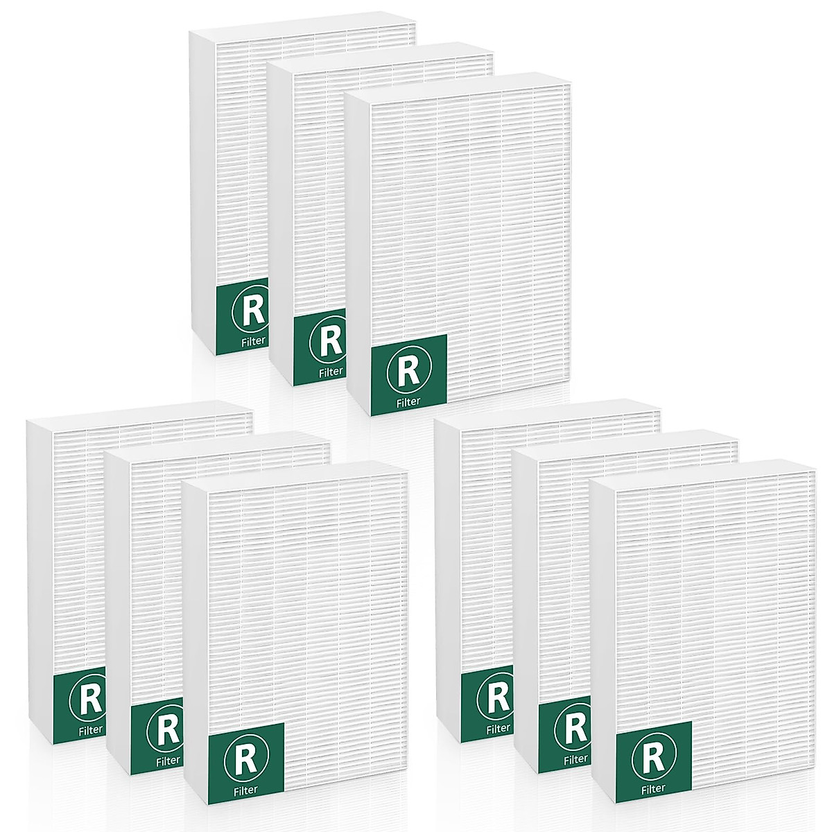 9 Pack HPA300 HEPA Filter Replacement R for Honeywell HPA300 HPA200 HPA100 and HPA090 Series and HPA5300, HPA300VP, HPA304 HPA3300, HPA5300. Replace HRF-R3 Filter R (HRF-R3 & HRF-R2 & HRF-R1)