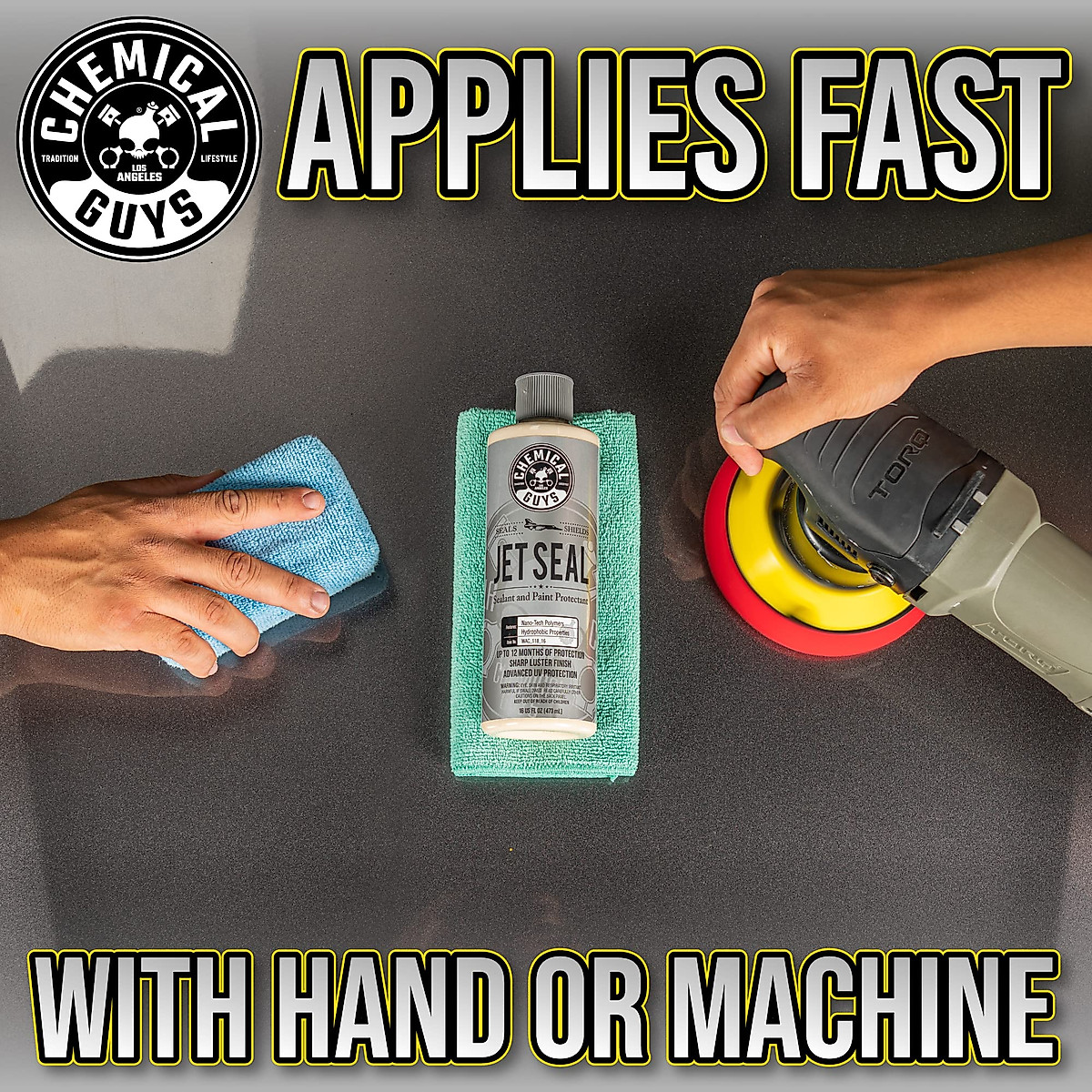 Chemical Guys WAC_118_16 JetSeal Anti-Corrosion Sealant and Paint Protectant, Safe for Cars, Trucks, SUVs, Motorcycles, RVs & More, (16 fl oz), White